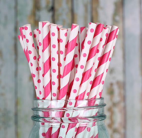 Shop Party Straws, Paper Straws at Sprinkle Bee Sweet