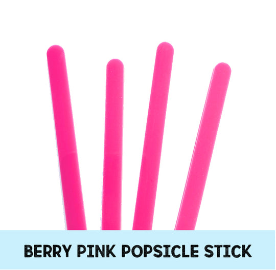 Shop Berry Pink Popsicle Sticks: Acrylic Pink Cakesicle Sticks 12 CT ...