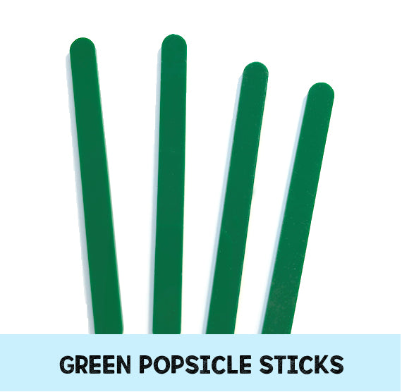 Shop Green Popsicle Sticks: Acrylic Green Cakesicle Sticks 12 Count ...
