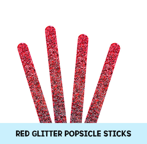 Shop Acrylic Popsicle Sticks: Glitter Red Cakesicle Sticks – Sprinkle ...