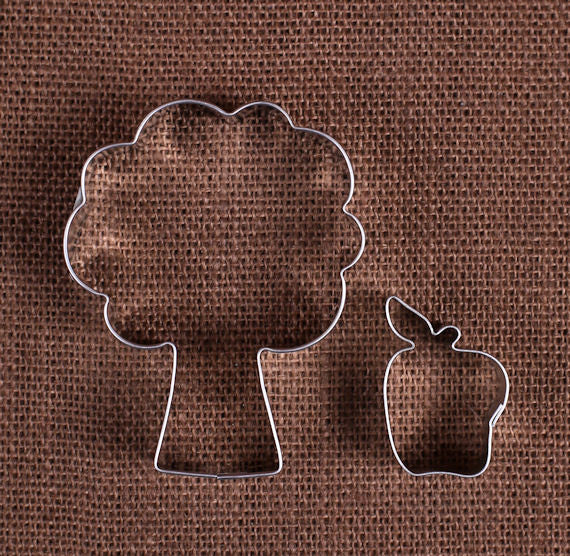 Apple Tree Cookie Cutter Set, Fall Cookie Cutters – Sprinkle Bee Sweet