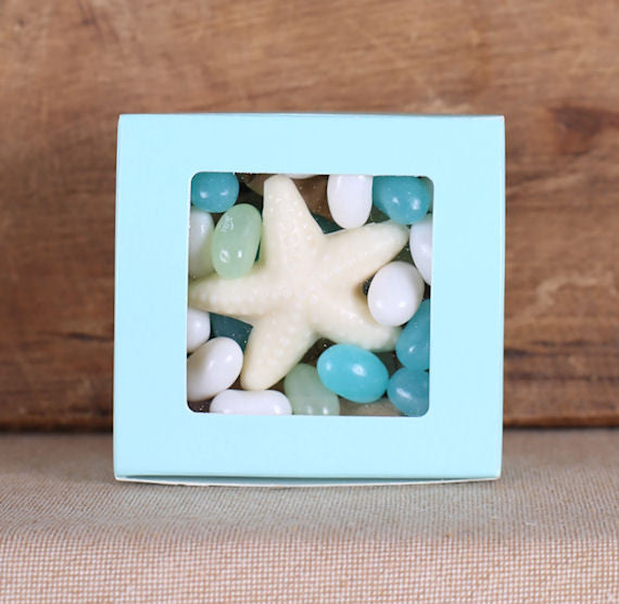 SALE Small Truffle Boxes with Windows: 4 Piece Candy Box in 5 Colors – Sprinkle Bee Sweet