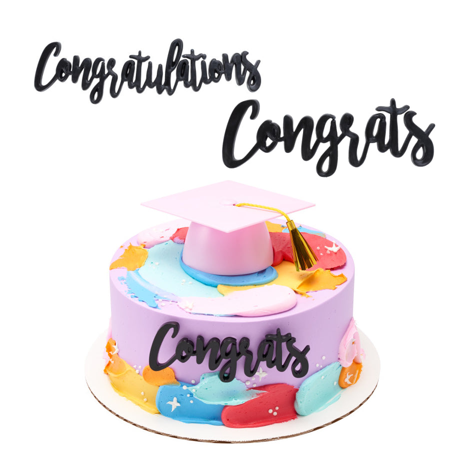 Shop Congratulations Cake Topper Set: Graduation Cake Toppers ...