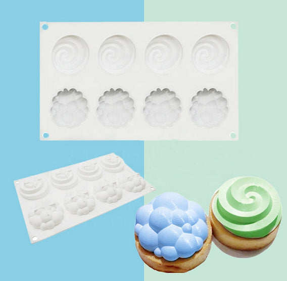 SALE Shop Silicone Dessert Mold: Bubbles + Swirl Mold, Silicone Molds ...