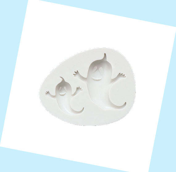Shop Ghost Fondant Mold: Halloween Molds, Silicone Molds – Sprinkle Bee ...
