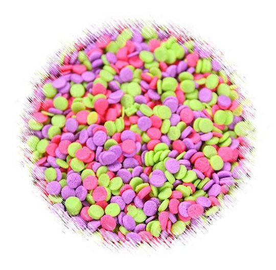 Shop Mini Neon Dot Sprinkles in Pink, Lime & Purple: Neon Sprinkles ...