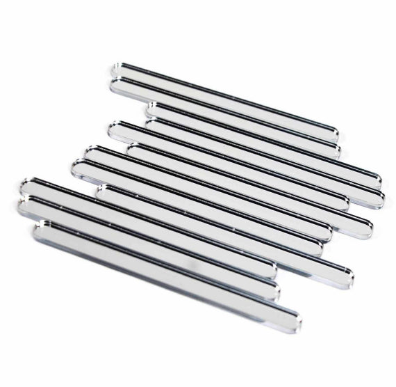 Shop Mirror Silver Popsicle Sticks: Acrylic Cakesicle Sticks 50 Count ...