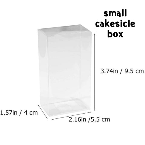 Shop Clear Cakesicle Box Set: Single Cakesicle Boxes in Small + Large ...